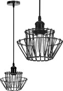 Toolight - Závěsné svítidlo 36cm E27 60W APP941-1CP, černá, OSW-05663