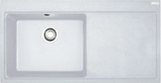 Franke Mythos - Fragranitový dřez MTG 611/2, 100x52 cm, bílá-led 114.0150.003