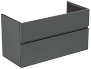 Ideal Standard Finesse - Umyvadlová skříňka, 100x44x55 cm, 2 zásuvky, matný antracit E3388Y2