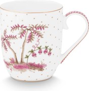 Pip Studio Jolie Dots Gold hrnek 180ml, růžový (hrnek z tenkostěnného porcelánu)