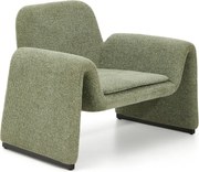 Zelené žinylkové křeslo Melvia – Kave Home