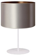 Duolla - Stolní lampa CANNES 1xE14/15W/230V pr. 20 cm stříbrná/měděná/bílá