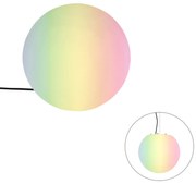 Chytrá venkovní lampa bílá 35 cm IP65 vč. WiFi A60 - Nura