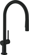 Hansgrohe M54, dřezová baterie Talis s výsuvnou sprškou, EcoSmart, černá matná, 72842670