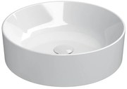 Sapho, KUBE X keramické umyvadlo na desku průměr 45 cm, bílá ExtraGlaze