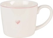 Porcelánový hrnek se srdíčkem Beautiful Heart - 12*8*7 cm / 275 ml