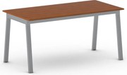 Jednací kancelářský stůl PRIMO BASIC, 160x80 cm, šedostříbrná podnož, třešeň