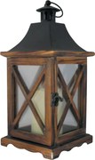 Lucerna MagicHome LW8834, LED, dřevo (3 x AAA, 16 x 16 x 35 cm,)