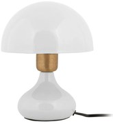Bílá stolní lampa s kovovým stínidlem (výška 23 cm) Binc – Leitmotiv