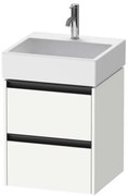 Duravit Ketho.2 - Umyvadlová skříňka 55x48x46 cm, 2 zásuvky, matná bílá K25274018180000