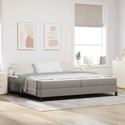 Postel s boxspringem Taupe 200 x 200 cm textil 3398518