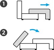 Sedací souprava ELMA ULL ve tvaru U šedá