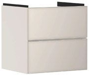 Hansgrohe Xevolos E - Umyvadlová skříňka 58x58x48 cm, 2 zásuvky, matná béžová/metalická béžová 54176790