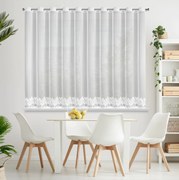 ZÁCLONA NA KROUŽCÍCH TALIA 350X150 CM BÍLÁ