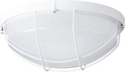 OS ELE50028 ELEKTRA 4 stropní/nástěnné průmyslové plastové svítidlo bílá / čirá IP65 100W E27 (původní kód OS 50028) - OSMONT