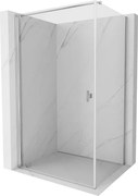 Mexen Mist-B, 1-křídlý výklopný sprchový kout 100 x 110 cm, čiré sklo, chromový profil, 8A2T-100-110-01-00