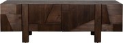 TV stolek z masivního dřeva v tmavě přírodní barvě 188x60x45 cm Bruneau – Dutchbone