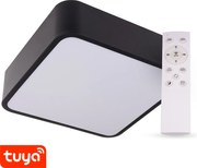 T-LED 105470 SMART Tuya LED svítidlo RENDO 48W CCT hranaté černé CCT