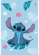 Modrá fleecová dětská deka 100x150 cm Lilo a Stitch "Blue" – Jerry Fabrics