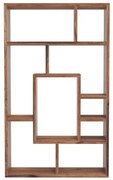 Indický nábytek - Knihovna Rami 90x150x30 z indického masivu palisandr Only stain