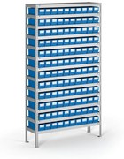 Regál s plastovými boxy ShelfBox, 2000 x 1000 x 400 mm, 120x box B