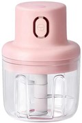 Akumulátorový elektrický sekáček KB010 250 ml - růžový