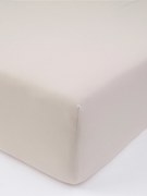 MK Lůžkoviny Jersey prostěradlo s elastanem Deluxe 160 × 200 cm – přírodní