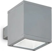 ILUX 118666 Venkovní nástěnné svítidlo Ideal Lux Snif Square AP1 grigio 118666 šedé - IDEALLUX