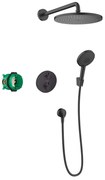 Hansgrohe Croma - Sprchový set 280, s termostatem Ecostat S pod omítku, matná černá 27961670