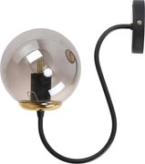 Černo-šedé nástěnné svítidlo ø 15 cm Oslo – Squid Lighting