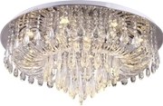 Toolight - Křišťálová stropní svítilna 9xG9 25W APP781-9C, chromová, OSW-05099