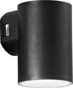 FAN LED-W-POLO-R1-NER Venkovní nástěnné svítidlo LED POLO polykarbonát černá 8W 980lm CCT IP65 11,5x7,8x9,9 cm - FANEUROPE