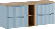 Comad Koupelnová skříňka pod deskové umyvadlo set Nova Denim 140 denim/dub coast evoke