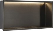 Rea Rea, koupelnová LED nika, 30x60cm, grafitová, REA-08563