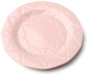 Porcelánový talíř Adel, (fi) 24 cm, růžová