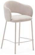 Krémová barová židle (výška sedáku 65 cm) Maina – Kave Home