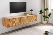 Designový závěsný TV stolek Justice 160 cm akácie