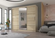 ADRK Furniture Posuvná skříň se zrcadlem ERWIN 235 SW-ERW-235-S