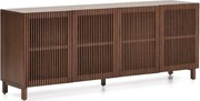 Tmavě hnědá komoda v dekoru ořechu 181x71,5x42,5 cm Beyla – Kave Home