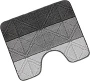Bellatex koupelnová předložka BANY 60x50 cm s výkrojem Trojúhelník Šedá