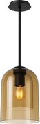 Toolight Amber, závěsné svítidlo 1xE27 APP1704-1PC, hnědá-černá, OSW-04335