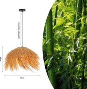 Immax BOHO NATURALEZA designové závěsné svítidlo, D55cm. E27, přírodní ratan
