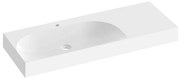 Ravak Lite - Umyvadlo 120x45 cm, bez přepadu, otvor pro baterii, bílá XJXP1212000