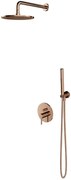 OMNIRES Y - Sprchový set s baterií pod omítku, s tělesem, průměr 25 cm, měď SYSY35CP