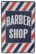 Plechová cedule BARBER SHOP