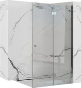Rea Fold N2 - sprchové dveře ke sprchovému koutu Fold 90cm, čiré sklo, chromový profil, REA-K7442