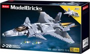 Stavebnice sluban model bricks m38-b0931 stíhací letoun j-20 mighty dragon 2v1