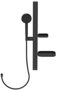 Ideal Standard ALU+ - Set sprchové hlavice, tyče a hadice, 2 proudy, hedvábná černá BD586XG