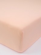 MK Lůžkoviny Jersey prostěradlo s elastanem Deluxe 90 × 200 cm – lososové