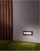 NV 812102 Venkovní nástěnné svítidlo PULSAR tmavě šedý ABS LED 4W 3000K 220-220V 38st. IP54 - NOVA LUCE